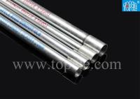 China BS4568 Galvanized Steel Conduit Pipe 20mm 1.6mm with Integral Coupling and Protection Cap for sale