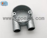 China BS4568 Malleable Iron Two Way U Junction Box 20mm 25mm Hot Dip Galvanized for sale
