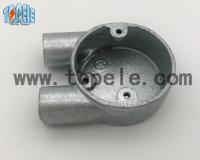 China BS4568 Malleable Iron Two Way U Junction Box 20mm 25mm Hot Dip Galvanized for sale