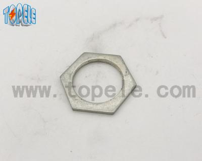 Cina 20 mm / 25 mm / 32 mm Fittings di tubi standard BS di acciaio Hexagon Locknut in vendita