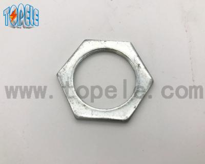 Cina 20 mm / 25 mm / 32 mm Fittings di tubi standard BS di acciaio Hexagon Locknut in vendita