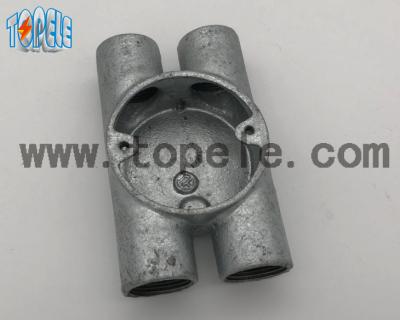 China BS4568 Accesorios de conductos eléctricos de doble vía H Caja de hierro maleable de 20 mm -32 mm en venta