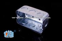 China Pre-Galvanized Steel Electrical Handy Box 4x2 Inch with CSA Certification and 1.5-1.88 Inch Depth Options for sale