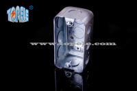 China Pre-Galvanized Steel Electrical Handy Box 4x2 Inch with CSA Certification and 1.5-1.88 Inch Depth Options for sale