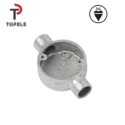 China Malleable Circular Junction Box One Way BS4568 BS31 for sale