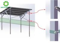 China Aluminum Adjustable Solar Panel Mount Brackets Silver Solar Rolling Ground Mounting Systems for sale
