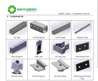 China Ground Material Pole Solar Mounting System ,PV Racking System Ground Mount Solar Panel Kits Support for sale
