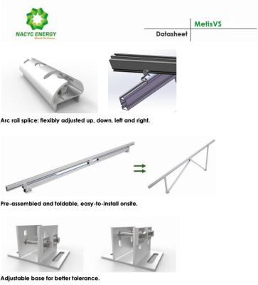 China Diseño de tierra solar de la flexibilidad de sistema del soporte del balanceo ajustable anti de la corrosión en venta