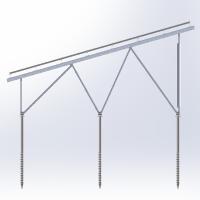 China Maximum Pre Assembly Aluminum Solar Panel Mounting System High Strength Trapezoid Design for sale