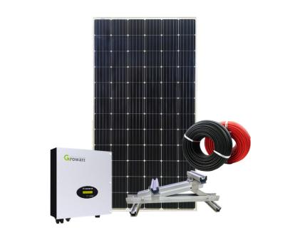 China Fora da grade 5KW em casa use o sistema completo das energias solares à venda