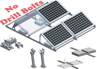 China De super Leverancier assembleerde pre Vlakke Dak Gestabiliseerde Zonne het Rekken Systemen Te koop
