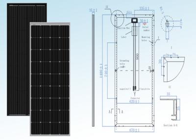 Cina Pannello solare monocristallino bianco di Backsheet PV di 180 watt in vendita