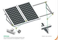 China AL 6005-T5 Flat Roof Solar Panel Racking Systems With Tripod Construction for sale