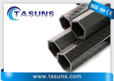 China 3k het duidelijke Matte Carbon Fiber Hex Tube-Vorm Drukken Te koop
