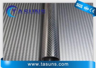 Cina Tessuto dei tubi 3k del giro della fibra del carbonio intrecciato alto modulo in vendita
