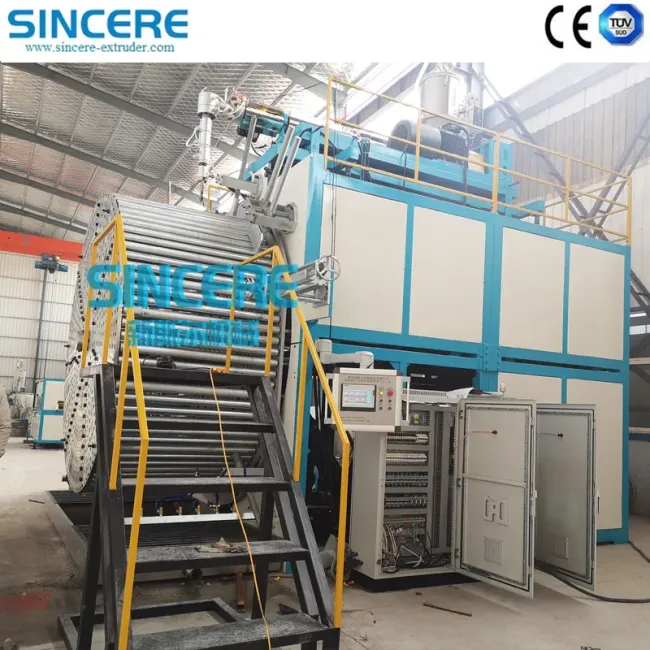 Plastic PE/PP Spiral Winding Corrugated Sewerage Pipe Extrusion Extruder Production Machine Line