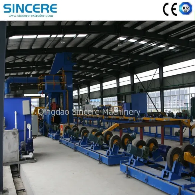 Water Drainage Steel Pipe 3lpe 2lpe Three Layers Polyethylene Anti-Corrosion Coating Line