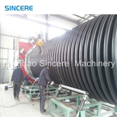 China Reinforced Polyethylene PVC Plastic Pipe Manufacturing Machine Corrugated Pipe Extrusion for sale