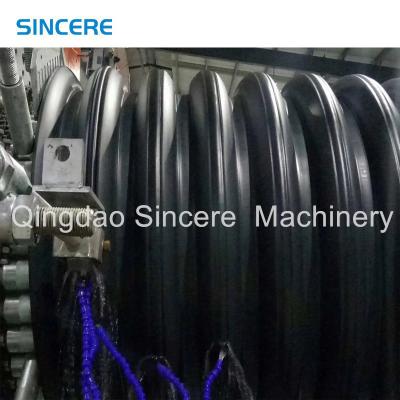 China Reinforced Polyethylene PVC Plastic Pipe Manufacturing Machine Corrugated Pipe Extrusion for sale
