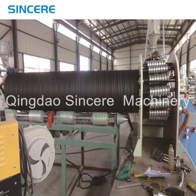 China Spiraalspiraalbuis extruderingslijn van afvalwater Versterkt stalen plasticbuis extruderapparatuur Te koop