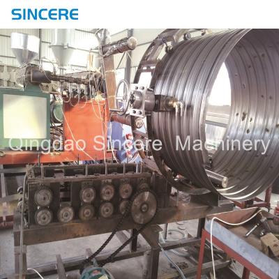 China Spiraalspiraalbuis extruderingslijn van afvalwater Versterkt stalen plasticbuis extruderapparatuur Te koop