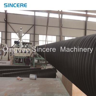 China Spiraalspiraalbuis extruderingslijn van afvalwater Versterkt stalen plasticbuis extruderapparatuur Te koop