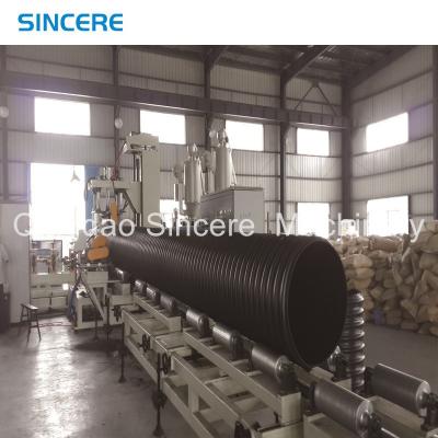 China Spiraalspiraalbuis extruderingslijn van afvalwater Versterkt stalen plasticbuis extruderapparatuur Te koop