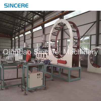 China Spiraalspiraalbuis extruderingslijn van afvalwater Versterkt stalen plasticbuis extruderapparatuur Te koop