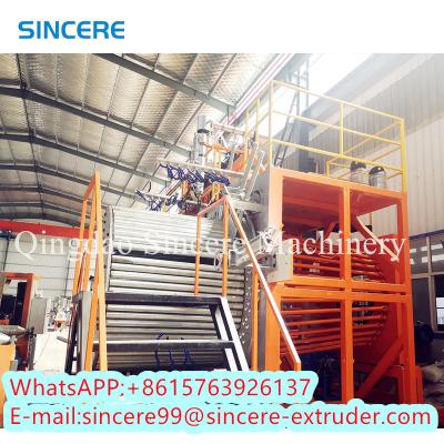 China Instalação de linha de extrusão de tubos em espiral de enrolamento de HDPE personalizada para o local de construção for sale