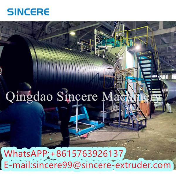 Quality Spiral Winding Sewerage PE Polyethylene Pipe Production Line Plastic PP for sale