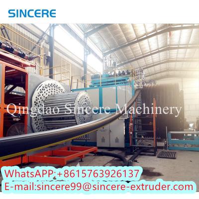 China Instalação de máquinas de extrusão automática de tubos em espiral de HDPE PVC DN300 à venda