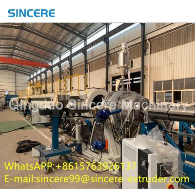 China HDPE MDPE PP PEX Plastic Pipe Extrusion Line Machine 50mm 63mm for sale