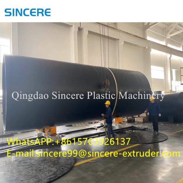 Quality Plastic PE PP PVC Solid Wall Spiral Winding Pipe Extrusion Line Machinery for sale