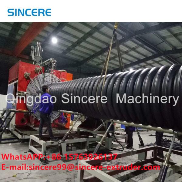 Quality Ribbed Spiral HDPE pVC conduit Corrugated Pipe Extrusion Line Manufacturing for sale