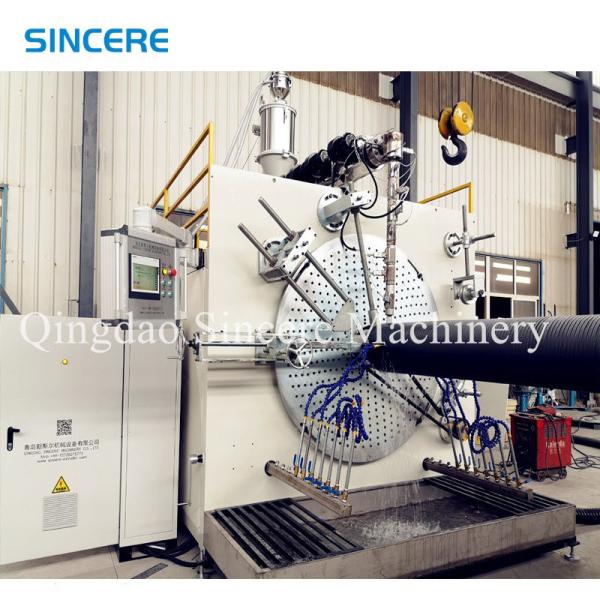 Quality Hollow Wall Spiral Plastic Pvc Pipe Manufacturing Machine Manufacturing Extruder for sale