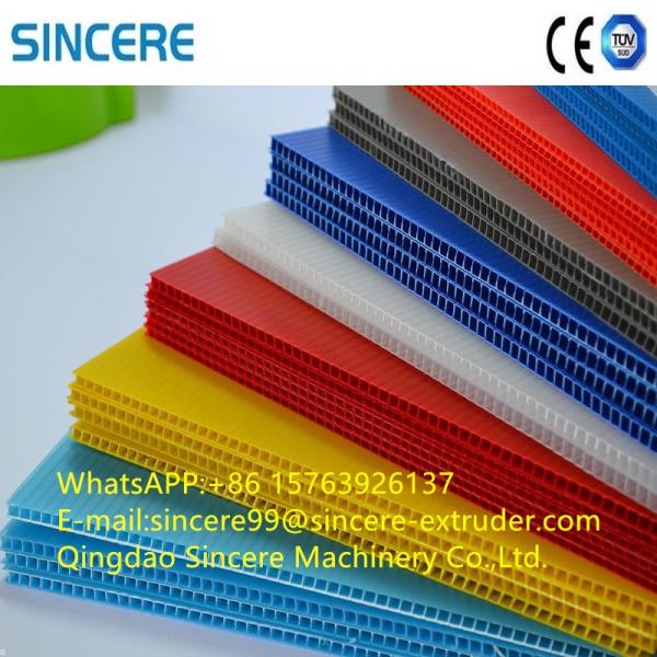 Quality PC PP PE Hollow Board Sheet Extruder PVC Sheet Extrusion Machine Customized for sale