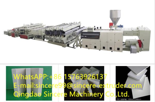 Quality PVC Foamed Board Plastic Sheet Extruder Manufacturing Line Automatic for sale