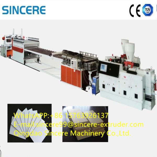 Quality PVC Foamed Board Plastic Sheet Extruder Manufacturing Line Automatic for sale