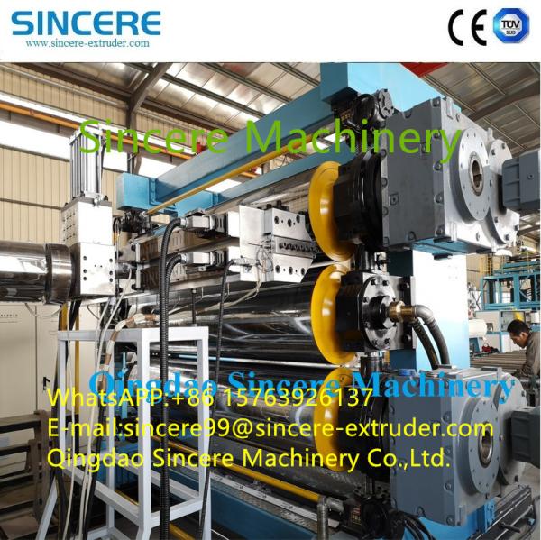 Quality Plastic PE PP ABS PS Sheet Extrusion Line Machine Single Screw 150mm-8000mm for sale