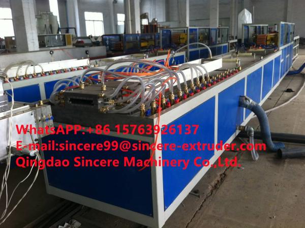 Quality Commercial WPC PE PP Plastic Decking PVC Profile Extrusion Machine Production Line for sale