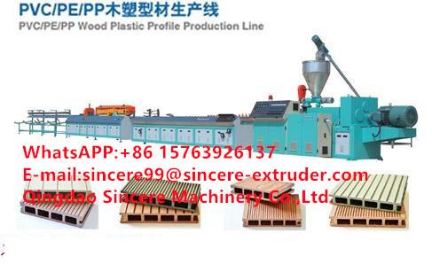 Quality WPC Wood Plastic Composites PVC Profile Extrusion Line Making Machinery for sale