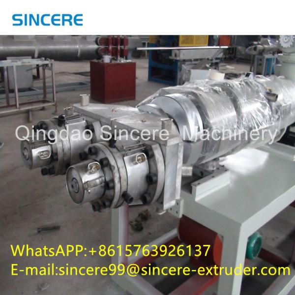 Quality PLC Control Tube Plastic Pipe Extrusion Line PVC Twin Pipe Production Line for sale