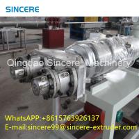 Quality Two Cavity PVC HDPE Pipe Extrusion Line Extruding Machinery ODM for sale