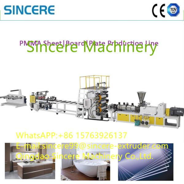 Quality ABS PS PC PET PMMA PP Single Layer Sheet Extruder Machine Production Line for sale