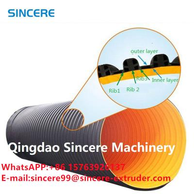 China OEM Plastic HDPE Pipe Extruder Spiral Winding Gegooid Pipe Extrusion Line for sale