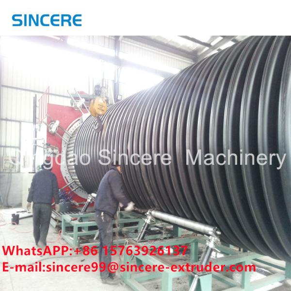 Quality Reinforced HDPE Spiral Pipe Extrusion Line Winding Corrugated Pipe Machine for sale