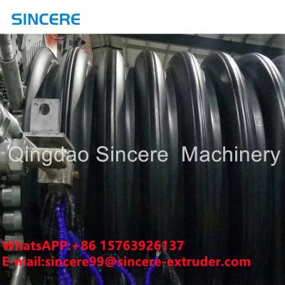 China Reinforced HDPE Spiral Pipe Extrusion Line Winding Corrugated Pipe Machine for sale