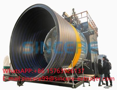 China PE HDPE PP Linha de extrusão de tubos espirais de enrolamento parede oca 200kW-500kW for sale