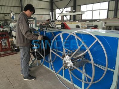 China 16~50mm Hdpe Single Wall Corrugated Pipe Extruder Wire Sleeve Pipe Making Machine for sale