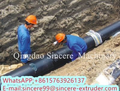 China Máquinas de extrusão de tubos em espiral de drenagem municipal subterrânea de plástico para HDPE à venda